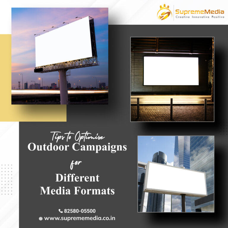 How to Optimise Outdoor Campaigns for Different Media Formats